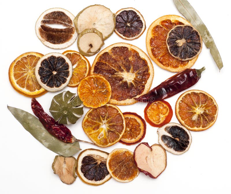 Frutti Secchi, Per La Decorazione Di Inverno Immagine Stock - Immagine ...