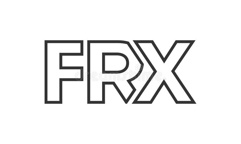 FRX Logo Design Template with Strong and Modern Bold Text. Initial ...