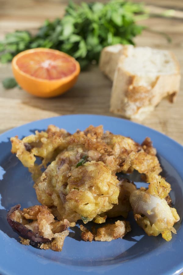 Fry of battered calamari stock photo. Image of squid - 69575064