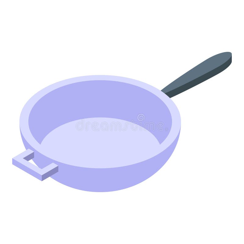 Fry Pan Icon Isometric Vector. Kitchen Cooking Stock Vector ...