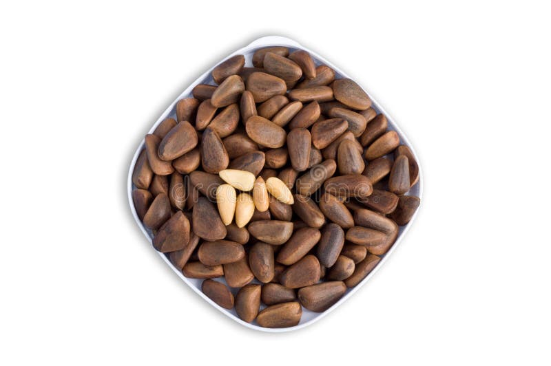 Fryed pignolias in a dish. stock photo. Image of saute - 25041868