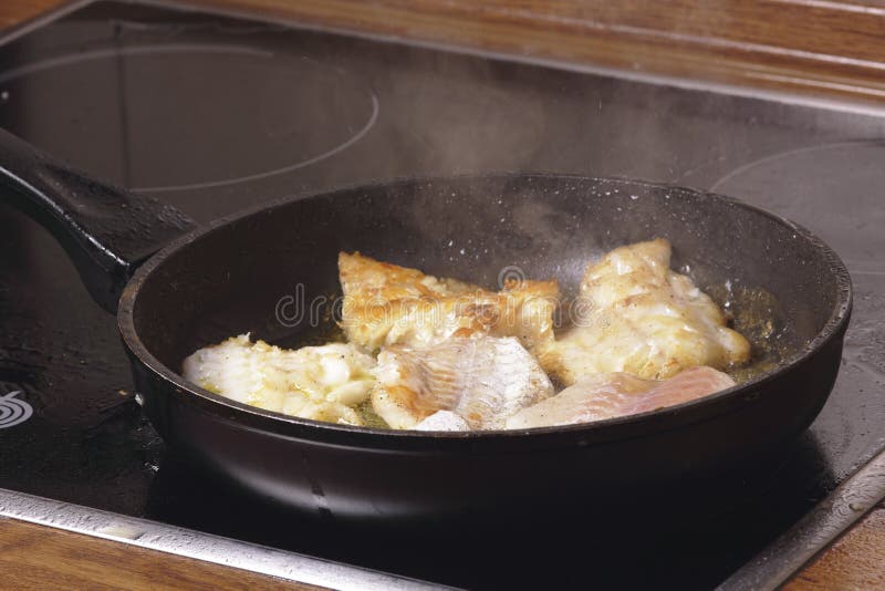 Frying fish stock photo. Image of closeup, crispy, gourmet - 24443734