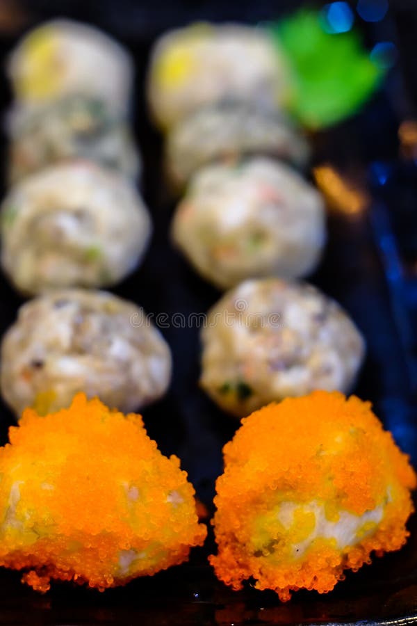 Frying fish ball stock image. Image of raised, asian - 91001287