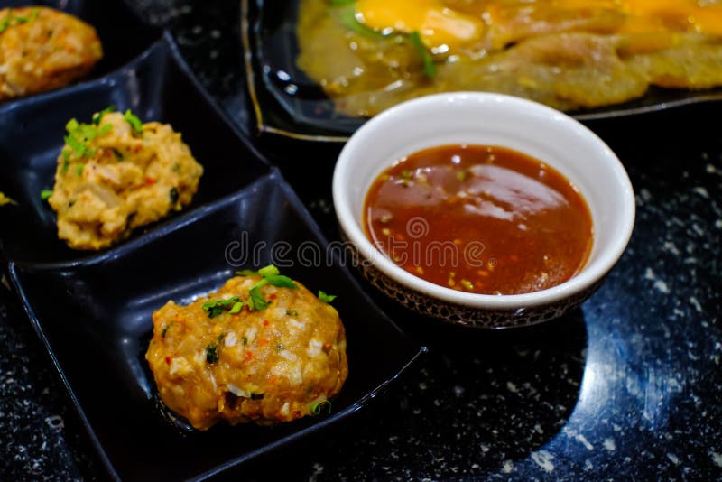 Frying fish ball stock photo. Image of food, dining, delicious - 92960978