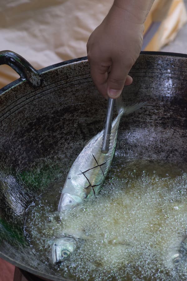 Frying Fish stock image. Image of boil, dish, dinner - 106941761