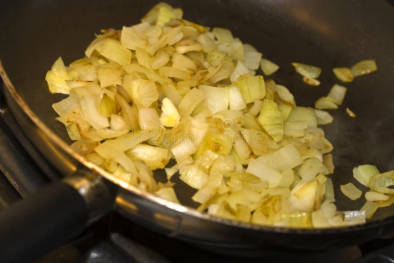 Frying onions stock image. Image of edible, vegetable - 18058263