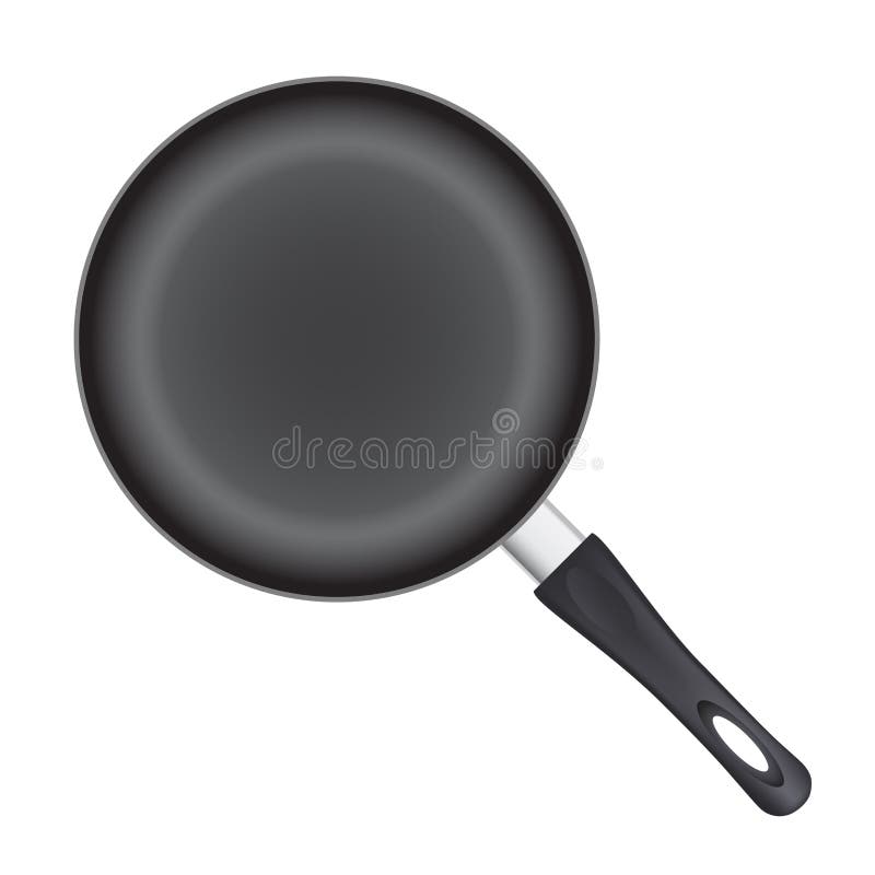 Frying Pan Top View Isolated or Cutout Stock Photo - Image of home ...