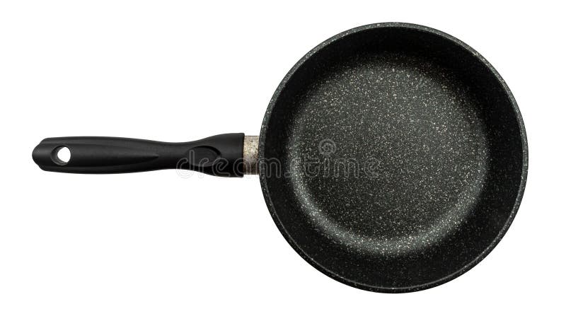 Frying Pan for Cooking Meat and Vegetables on a White Background. View ...
