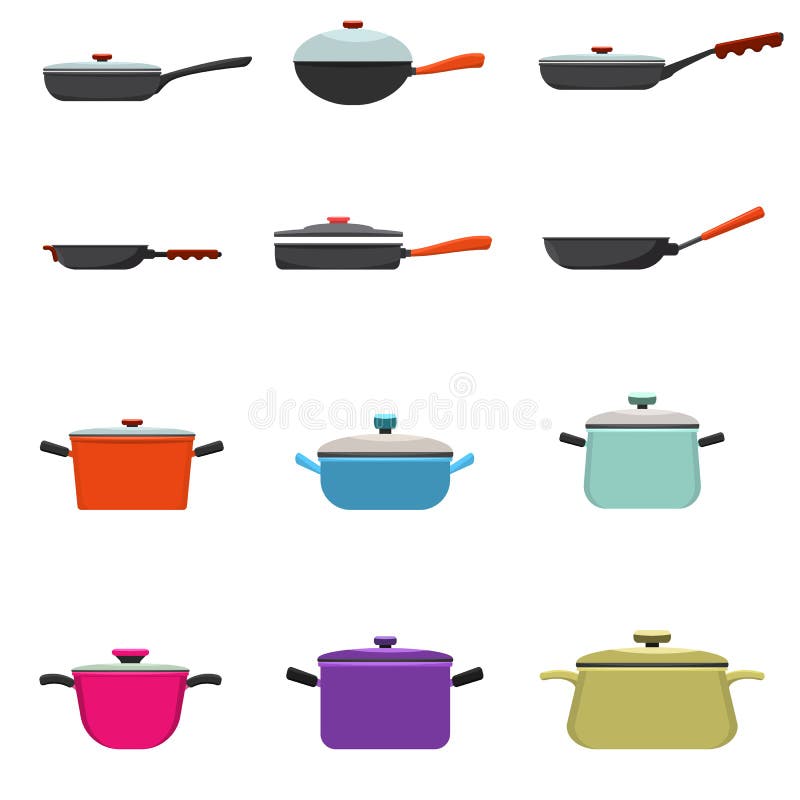 Pots Pans Cartoon Stock Illustrations – 127 Pots Pans Cartoon Stock ...