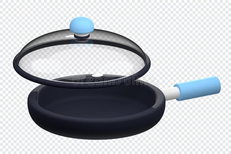 Frying Pan 3d Illustration on Transparent Background. 3d Frying Pan ...