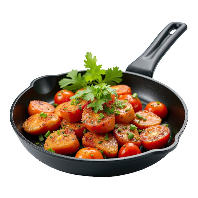 Frying Pan Food Transparent Background Png Ai Stock Photos - Free ...