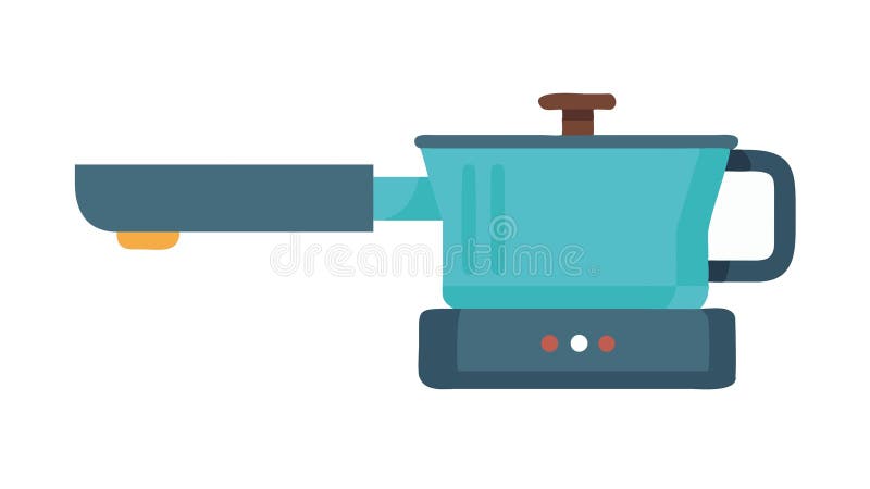 Frying Pan on Hot Plate Icon: Cooking Kitchen Tools Vector Design ...