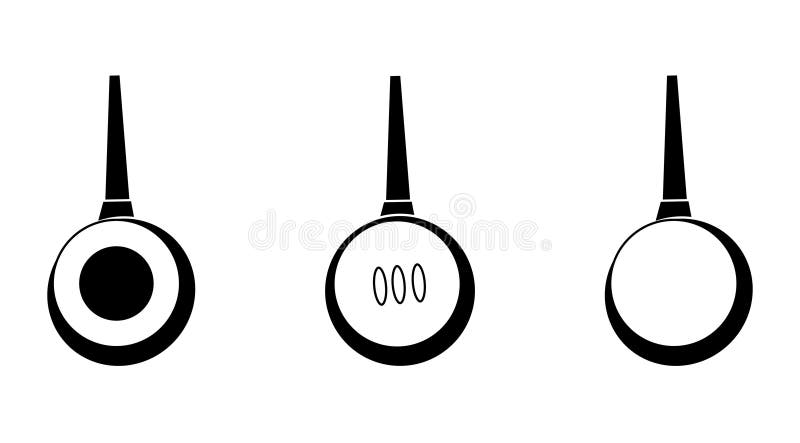 The Frying Pan Icon. Insulated Frying Pan Black Illustration. the ...