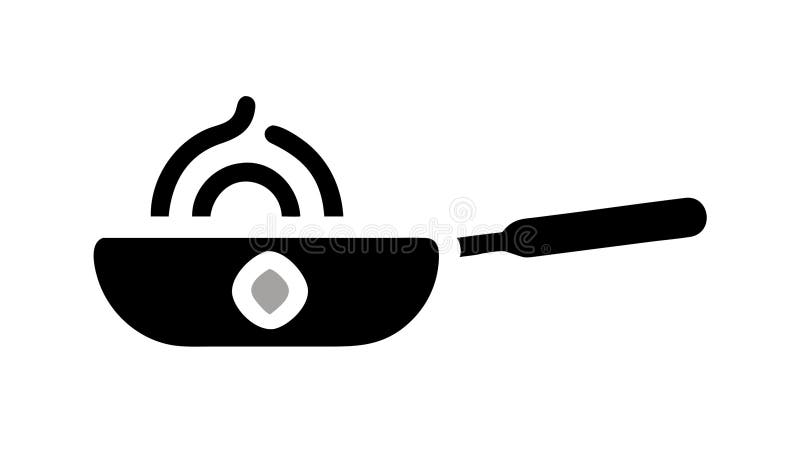 Frying Pan Icon. Outline Vector Cooking Graphic Element Symbol Design ...
