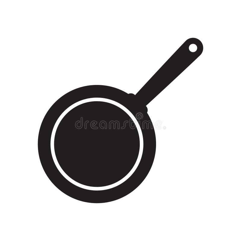 Frying Pan Icon. Frying Pan Sign. Stock Vector - Illustration of design ...