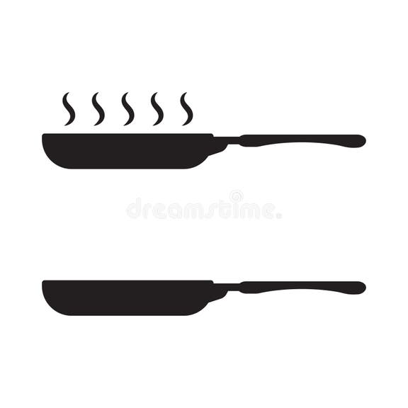 Frying Pan Icon. Frying Pan Sign. Stock Vector - Illustration of ...