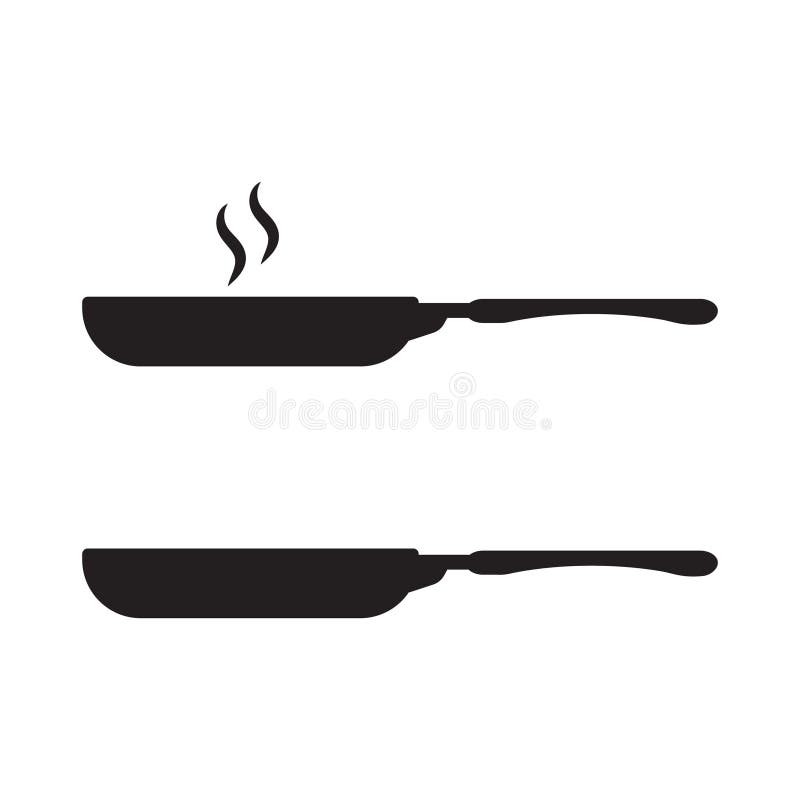 Frying Pan Icon. Frying Pan Sign. Stock Vector - Illustration of ...