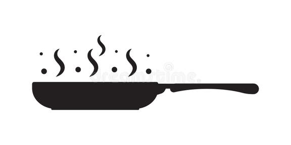 Frying Pan Icon. Frying Pan Sign. Stock Vector - Illustration of ...