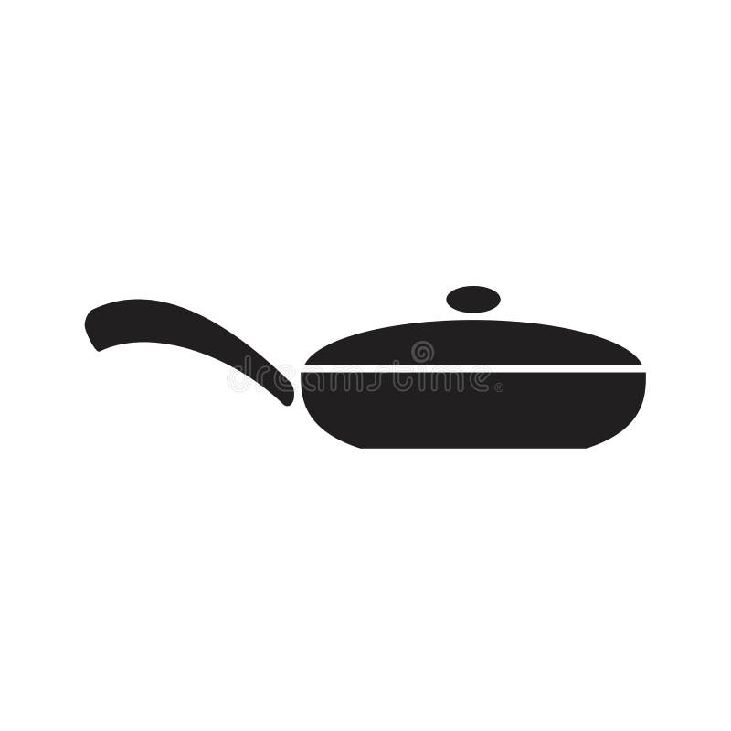 Frying Pan Icon Vector Illustration Stock Vector - Illustration of ...