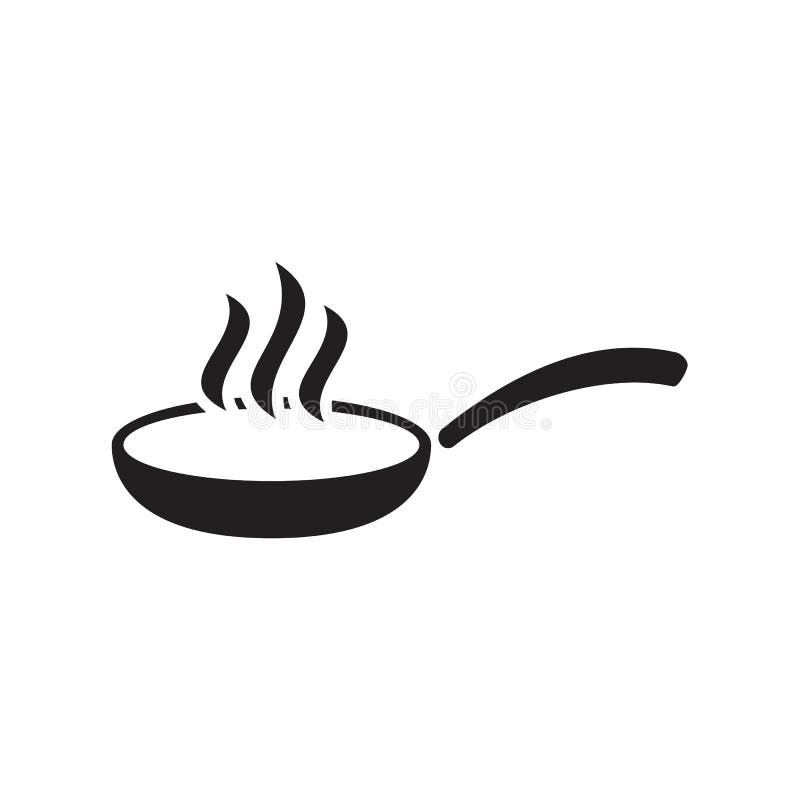 Frying Pan Icon Vector Illustration Stock Vector - Illustration of ...