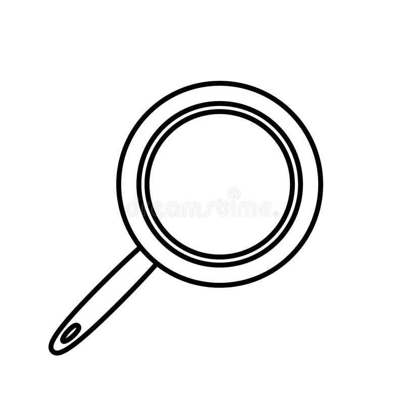 Frying pan icon on white stock vector. Illustration of sign - 278495349