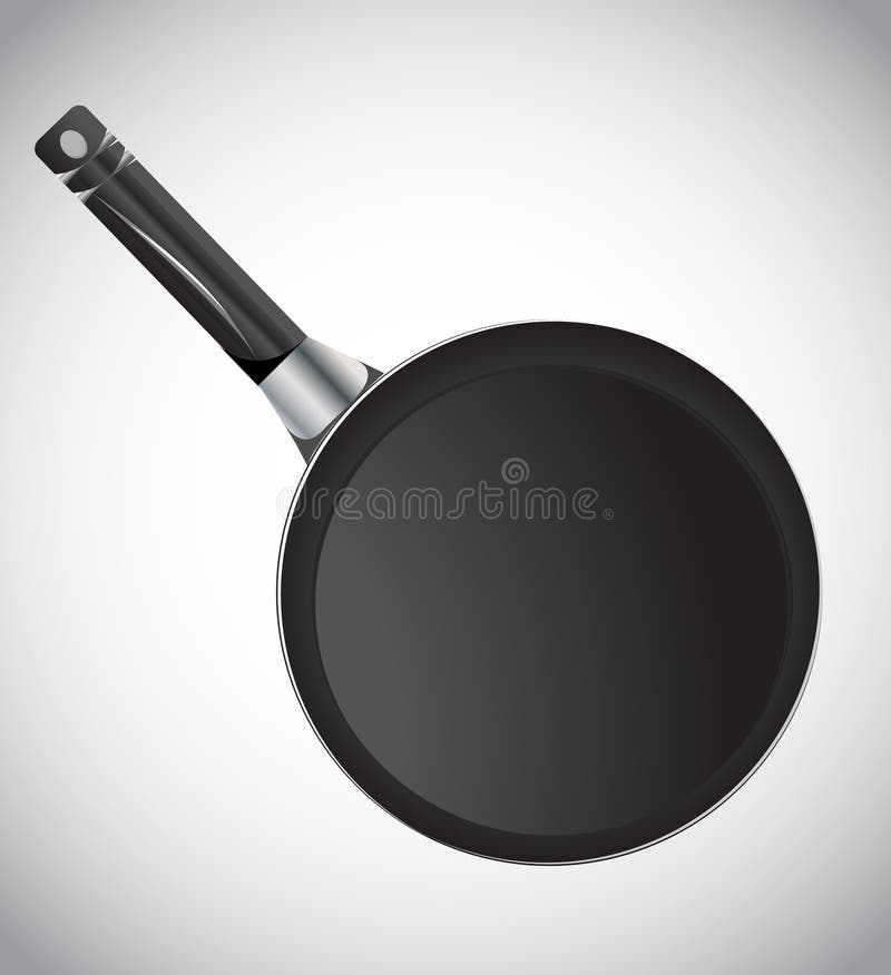 Frying pan, stock vector. Illustration of restaurant - 30195968