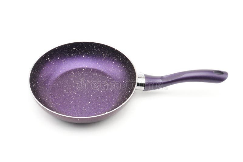 Frying Pan on a White Background Stock Image - Image of design, empty ...