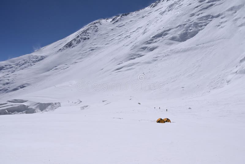 The Frying Pan on Lenin Peak Stock Image - Image of mountains, leopard ...