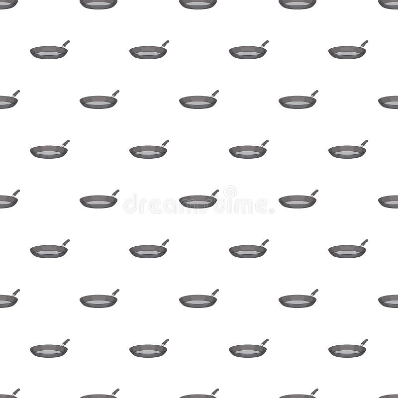Frying Pan Pattern, Cartoon Style Stock Vector - Illustration of cooker ...