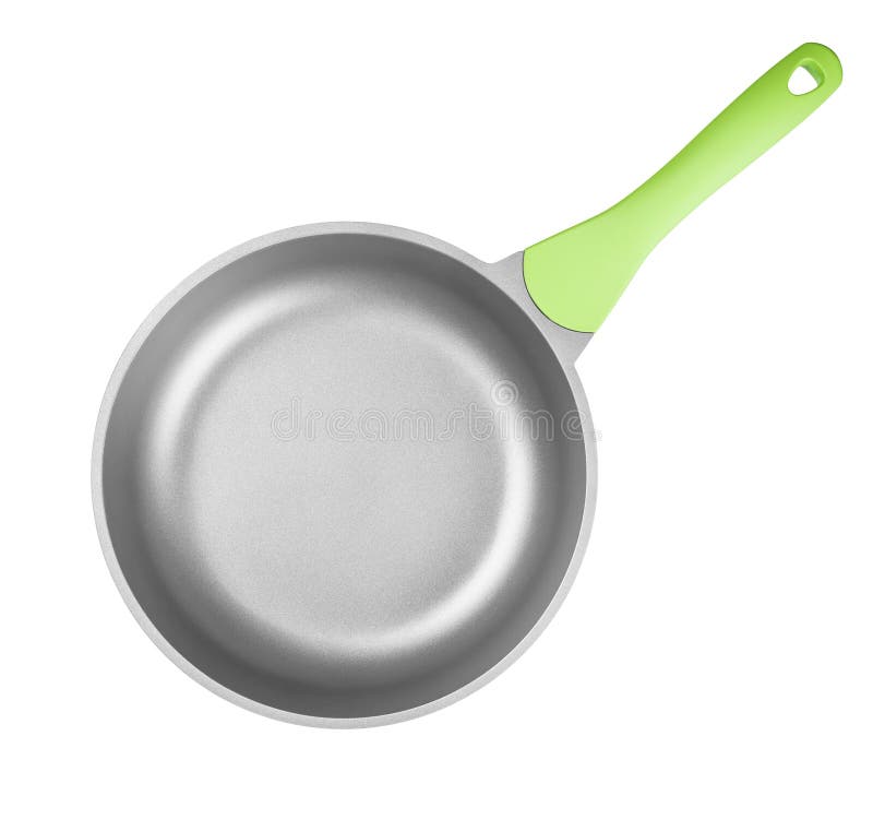 Frying Pan or Skillet Top View Isolated with Clipping Path Stock Photo ...