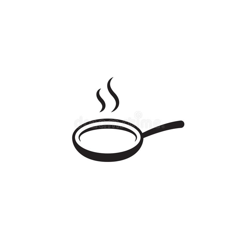 Frying Pan Vector Icon Isolated Stock Vector - Illustration of ...