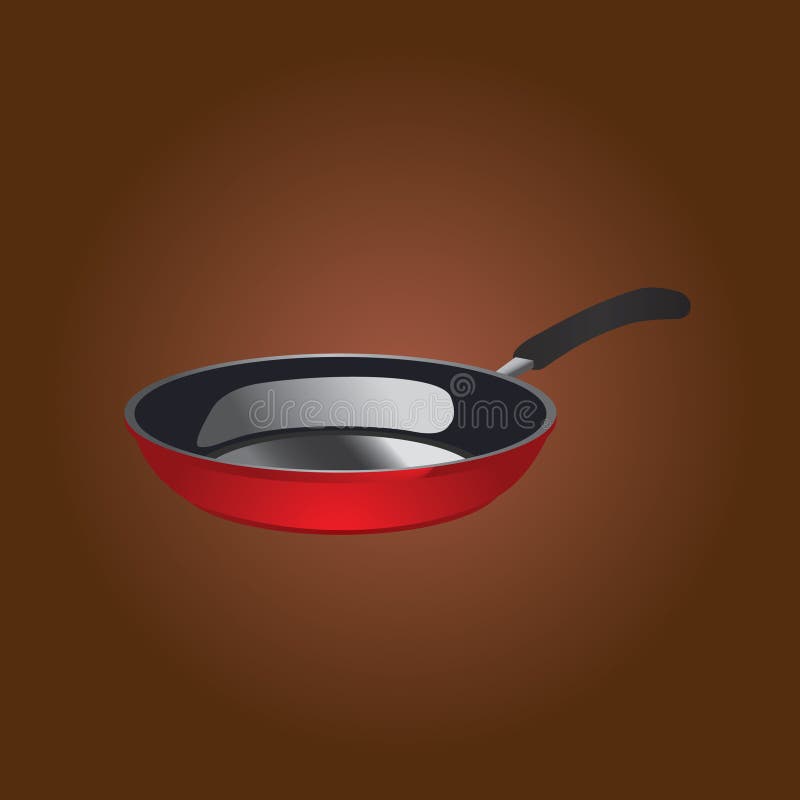 Frying Pan. Vector Illustration Decorative Design Stock Vector ...