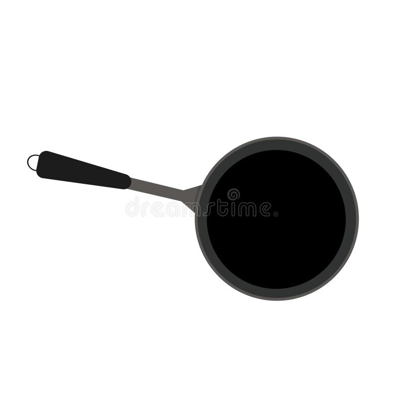 Frying Pan Vector Illustration. Element Flat Design Style Stock Vector ...