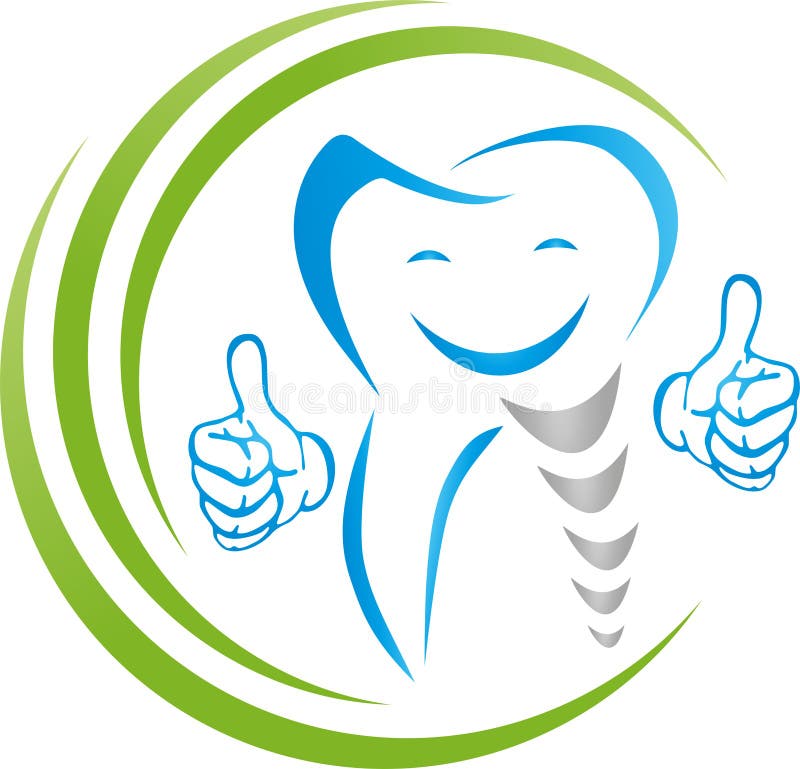 Tooth and Hand, Tooth and Dentist Logo Stock Vector - Illustration of ...