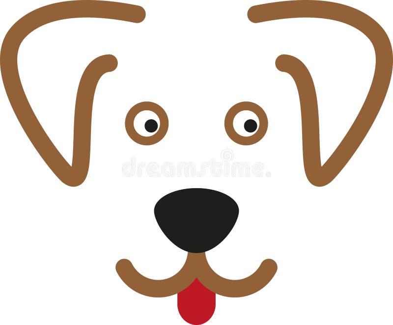 Dog with Smile, Logo, Button and Logo, Animals Logo, Dogs Logo Stock ...