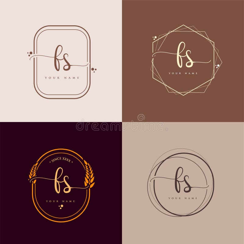Initials Fs Handwriting Stock Illustrations – 121 Initials Fs ...
