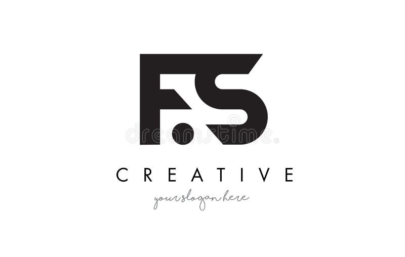 FS Letter Logo Design with Creative Modern Trendy Typography. Stock ...