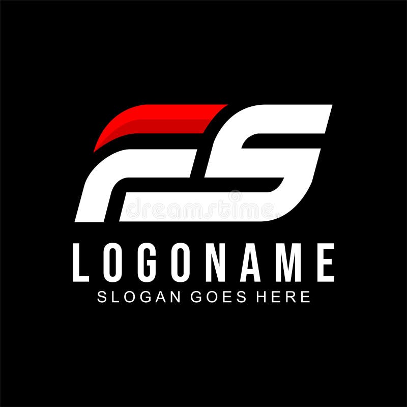 FS Letter Logo Design Template Elements. Modern Abstract Digital ...