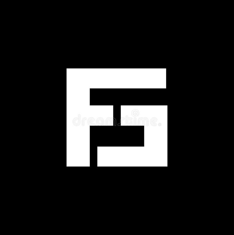 FS line cool vector logo stock vector. Illustration of icons - 249634977