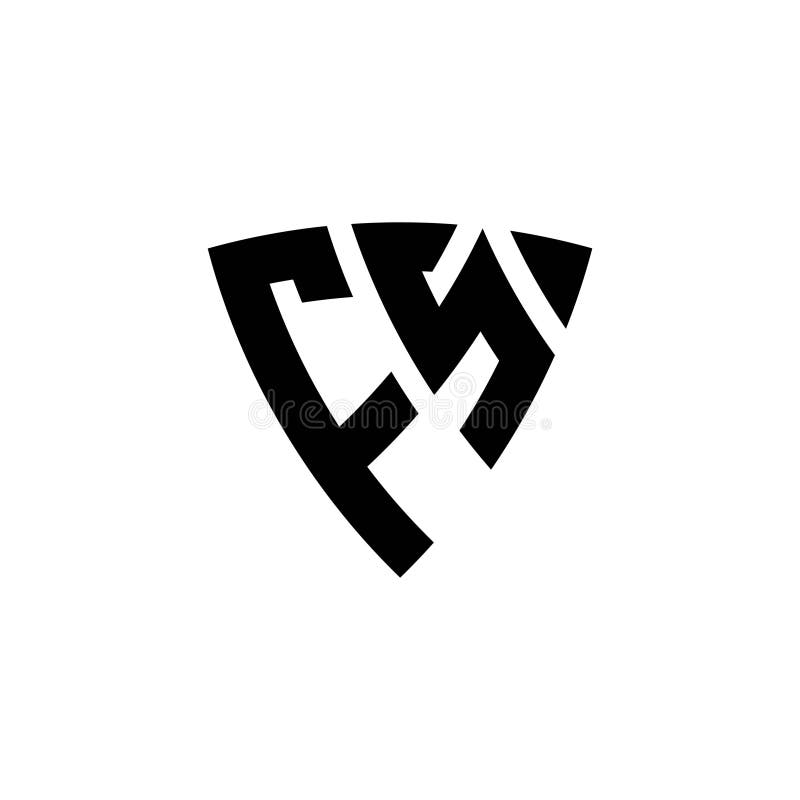 FS Logo Monogram Triangle Shield Style Stock Vector - Illustration of ... FS Logo Monogram Triangle Shield Style Stock Vector - Illustration of ...