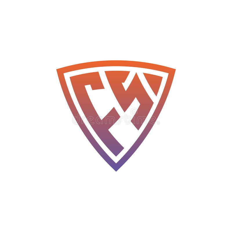 FS Logo Shield Monogram Gradient Style Design Stock Vector ... FS Logo Shield Monogram Gradient Style Design Stock Vector ...