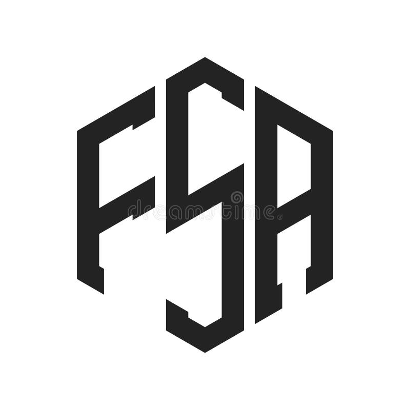 FSA Logo Design. Initial Letter FSA Monogram Logo Using Hexagon Shape ...