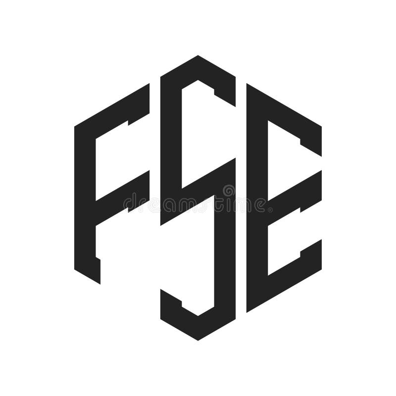 FSE Logo Design. Initial Letter FSE Monogram Logo Using Hexagon Shape ...