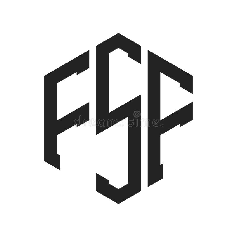 FSF Logo Design. Initial Letter FSF Monogram Logo Using Hexagon Shape ...