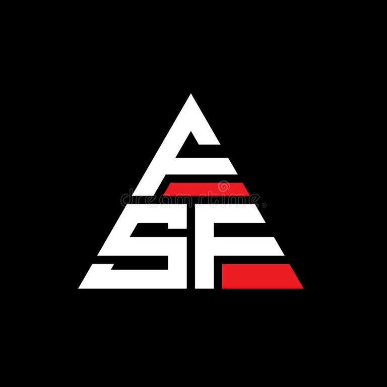 FSF Triangle Letter Logo Design with Triangle Shape. FSF Triangle Logo ...