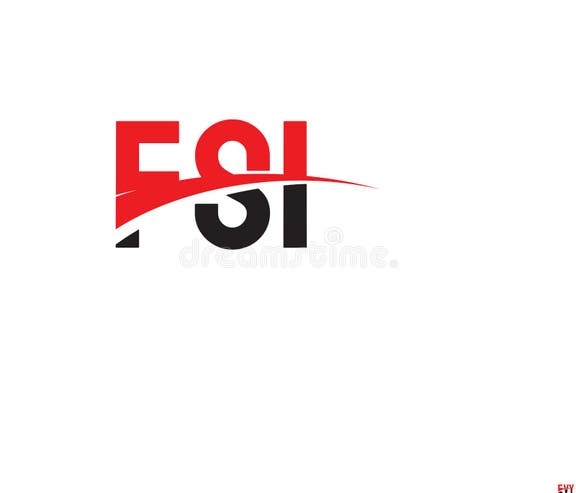 FSI Letter Initial Logo Design Vector Illustration Stock Vector ...