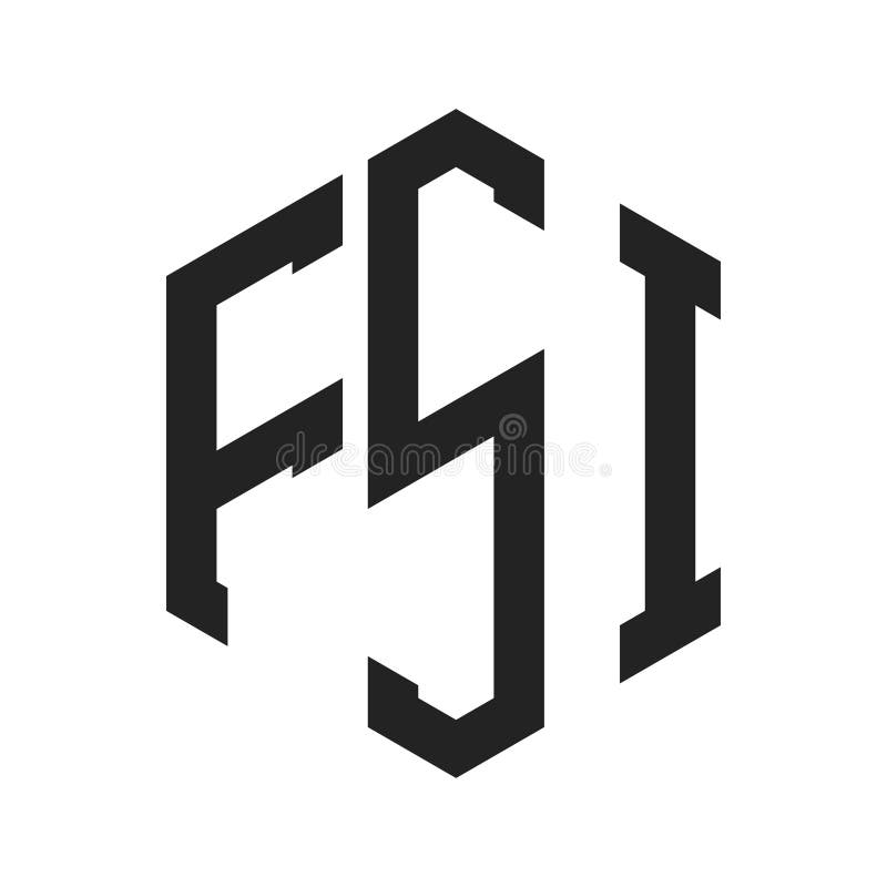 FSI Logo Design. Initial Letter FSI Monogram Logo Using Hexagon Shape ...