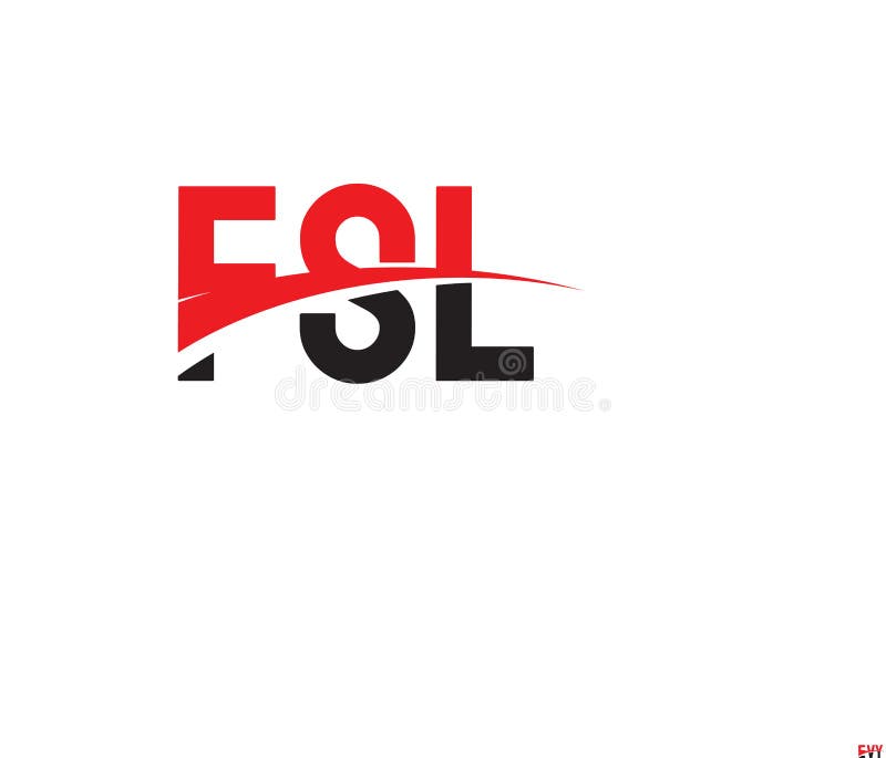 FSL Letter Initial Logo Design Vector Illustration Stock Vector ...