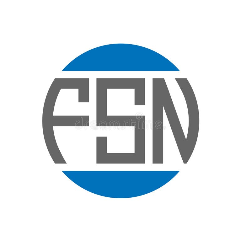 FSN Letter Logo Design on White Background. FSN Creative Initials ...