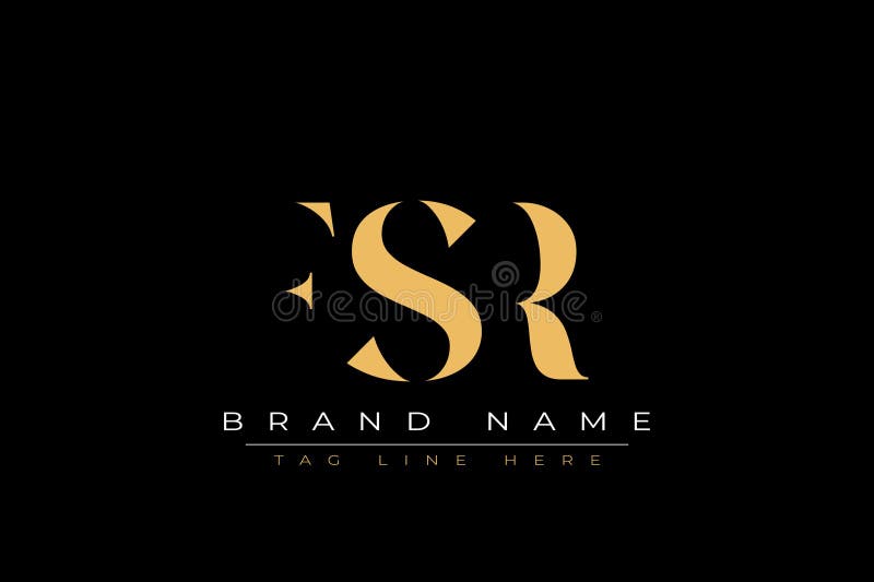 FSR Abstract Letter Logo Design Stock Vector - Illustration of element ...